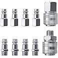 VADUDA 10 Pcs Air Line Connectors 1/4'' BSP Euro Airline Hose ...