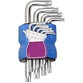 Inditrust LONG Torx/Star Allen Key Set of 9pcs with Hole from T10 to ...