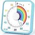 LIORQUE 19CM Large Visual Timer for Kids, Non-Ticking 60 Minute Visual ...