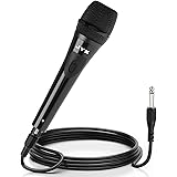 Maono Dynamic Microphone Wired for Singing, Cordless Karaoke Mic with 9 ...