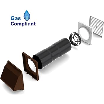 Stadium BM700/3 Anti Draft Black Hole Vent Set 9"x6" (Red Cowl): Amazon ...