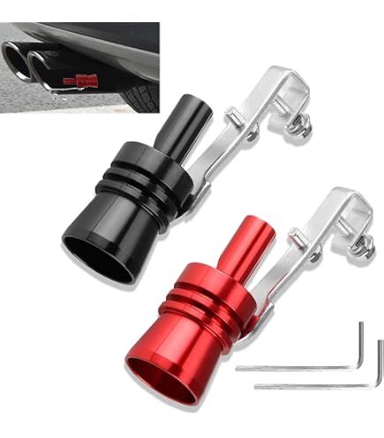 Gold Whistle 1PC L Car Turbo Sound Muffler Exhaust Pipe Oversized Roar ...