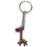 FizzyButton Gifts Daisy Flower Keyring Key Ring with Enamel Charm and ...