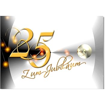 DigitalOase Jubiläumskarte 25. Jahrestag 25. Jubiläum Glückwunschkarte ...