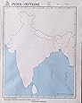 Buy India - Outline Map (100 Sheets) For Students/ School Use Book ...