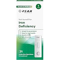 Iron Deficiency Anaemia Test Kit, Ferritin Testing for Blood Anemia - 1 ...