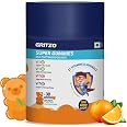 Gritzo Super Gummies, Multivitamin for Kids (Natural Orange Flavour, 30 ...