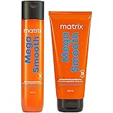 MATRIX Mega Smooth Shampoo (200ml), Conditioner (100ml) & Serum(100ml ...