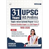 Buy Disha 31 Topic-wise UPSC Civil Services IAS Prelims Previous Year Solved Papers 1 & 2 (1995 ...