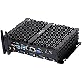 HUNSN Fanless Industrial PC, Mini Computer, Intel Celeron 1037U, Windows XP / 11 or Linux Ubuntu ...