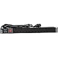 iONZ 6 Way Horizontal 13A Switched 19-Inch PDU Standardised Power Distribution Unit C14: Amazon ...