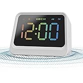 Xech Digital Alarm Clock with Bluetooth Speaker, Dual Loud Alarms, LED ...
