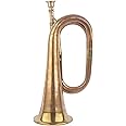 SAI MUSICAL Full Size Pure Brass Bugle to Play Gift Decorative Gift ...