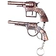 Revolver Gun Pistol Shaped Metal Keychain | Mini Gun Keychain For Bikes ...