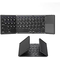 sleekview Foldable Bluetooth Keyboard, Pocket Size Portable Mini BT ...