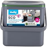 Addis 518384 Eco 100% Plastic Everyday Kitchen Food Waste Compost Caddy ...