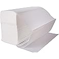 White 1-Ply Z Fold Tissue Paper Hand Towels Interfold Disposable ...