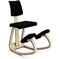 Varier Variable Plus-Iconic Kneeling Chair with Cushioned Backrest Wood ...