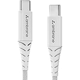 Ambrane 60W Type C To Type C Cable With 3A Fast Charging Cable, 1.2M ...