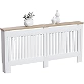 Vida Designs Oxford Radiator Cover Traditional White Painted MDF ...