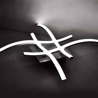 TYCOLIT LED Ceiling Light, Elegant Curved Design Ceiling Lights, 4 ...