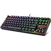 Baytion Mechanical Gaming Keyboard, 82 Keys 75% Compact Gaming Keyboard ...