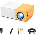 Mini Projector, Vamvo YG300 Pro Portable Projector Full HD 1080p ...