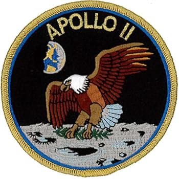 NASA Apollo 11 Badge Embroidered Patch 4" Sew-on or Iron-on: Amazon.co ...