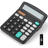 EooCoo Desk Calculator with Large Key Buttons, 12 Digits Standard Large ...