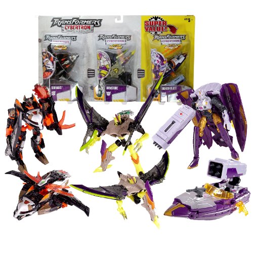 Hasbro Year 2006 Transformers Cybertron Primus Unleashed Series 3 Pack ...