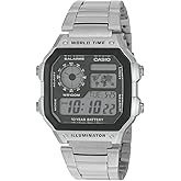 Casio Men's Watch - AE-1200WH-1AVDF Grey Dial, Black Band: Buy Online at Best Price in UAE ...