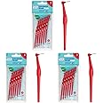 TePe Angle Red Interdental Brushes (0.5mm - Size 2) / Easy and Simple ...