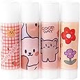 4 Pcs Glue Stick Cartoon Plastic Solid Glue Strong Adhesives Student ...