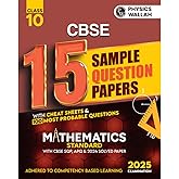 PW CBSE | Class 10 | 15 Sample Question Papers Science, Maths (Standard) and English Combo Set ...
