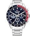Tommy Hilfiger Multi Zifferblatt Quarz Uhr für Herren mit Silbernes ...