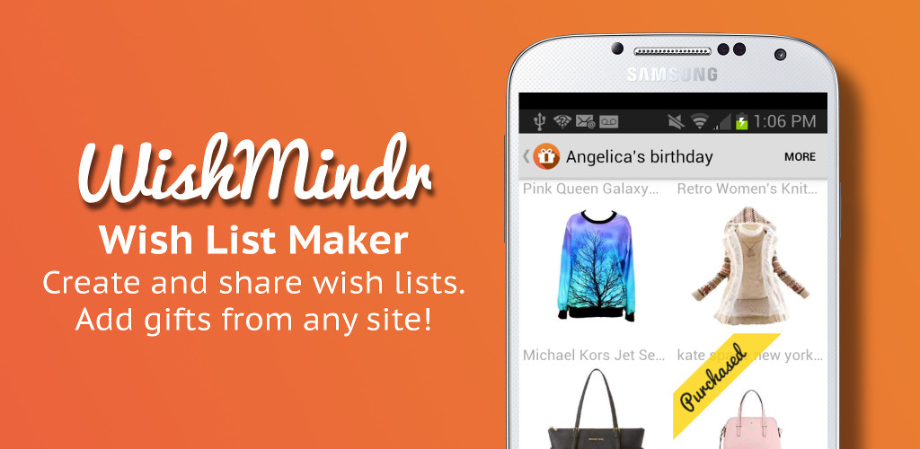 WishMindr - Wish List App: Amazon.co.uk: Appstore for Android