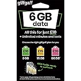 Giffgaff Nano/Micro/Standard SIM. Top Tariff Offers Unlimited Calls ...