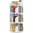 SpaceAid 3 Tier Rotating Bookshelf Tower, Spinning Bookcase Lazy Susan ...