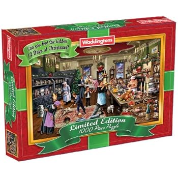 Waddingtons Christmas Puzzle Limited Edition (1000 Pieces): Amazon.co ...