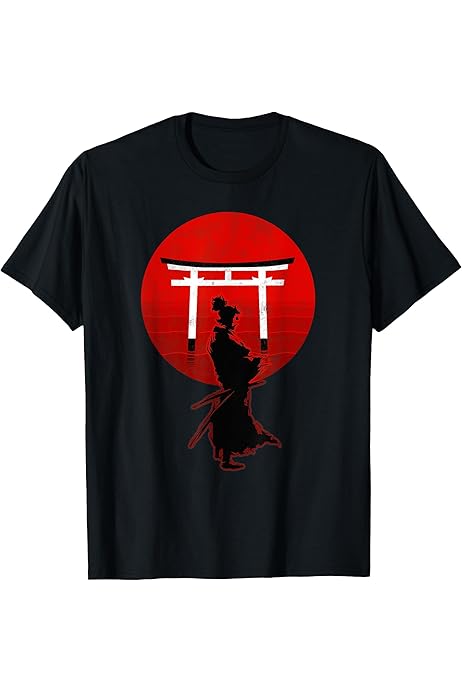 Samurai Logo T Shirt Japan Flag Kanji Writingjapanese