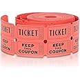Unique Ticket Rolls, Paper, Red, Green, or Blue, 2" : Amazon.co.uk ...