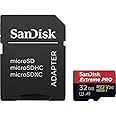 SanDisk Extreme Pro 32 GB microSDHC Memory Card + SD Adapter with A1 App Performance + Rescue ...