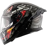 Axor Apex Hunter ISI ECE DOT Certified Full Face Dual Visor Helmet for ...