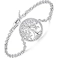 Friggem Bracelet pour Femme Arbre de la Vie Bracelet de Chaîne Réglable ...