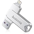 LESOGE Cle USB iPhone 256 Go Apple Certifié MFI, 3 en 1 Clé Flash Drive ...