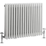 Milano Windsor - Traditional White Cast Iron Style Horizontal Double ...