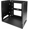 StarTech.com 8U Open Frame Wall Mount Network Rack w/ Built in Shelf ...