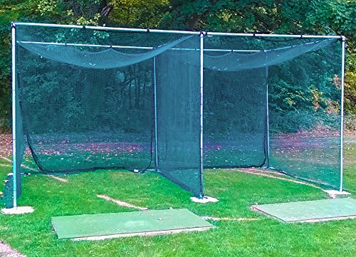 Net World Sports Double Bay Golf Practice Cage (20ft x 10ft x 10ft ...