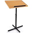 Pyle Portable Floor Lectern Podium Stand-Height Adjustable Steady ...