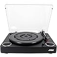 JAM Turntable Vinyl Record Player, 3 Speed Belt Drive for Superior ...
